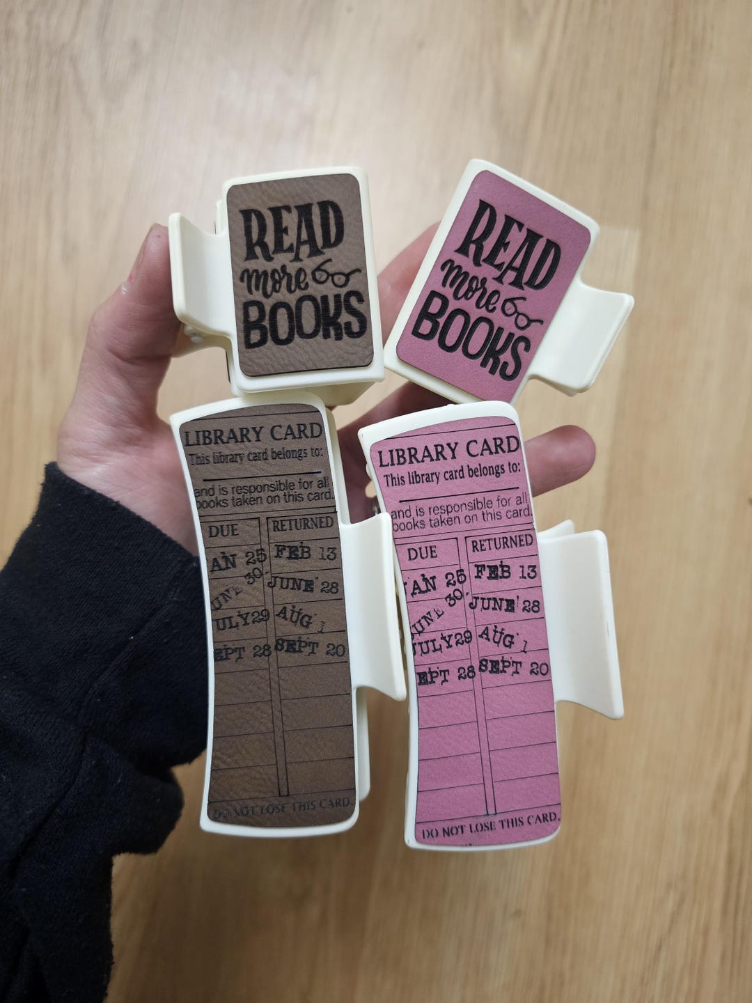 Library Card Hairclip, Due Date Card, Library Card, Bookish Gift, Gift ...