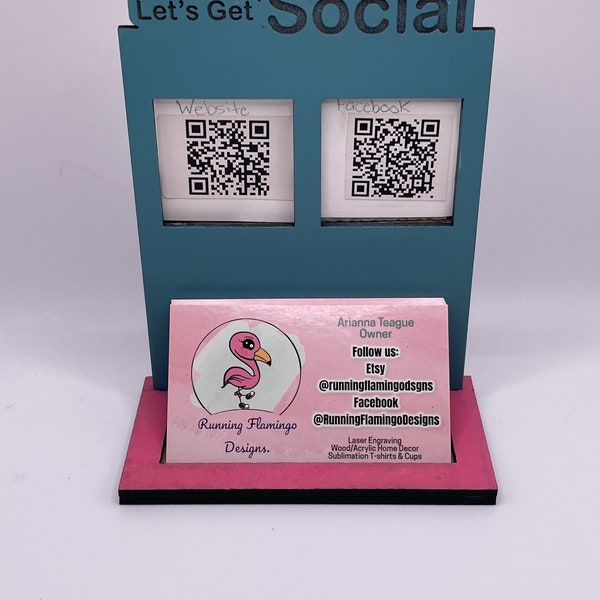 Business Card Qr Stand - Etsy