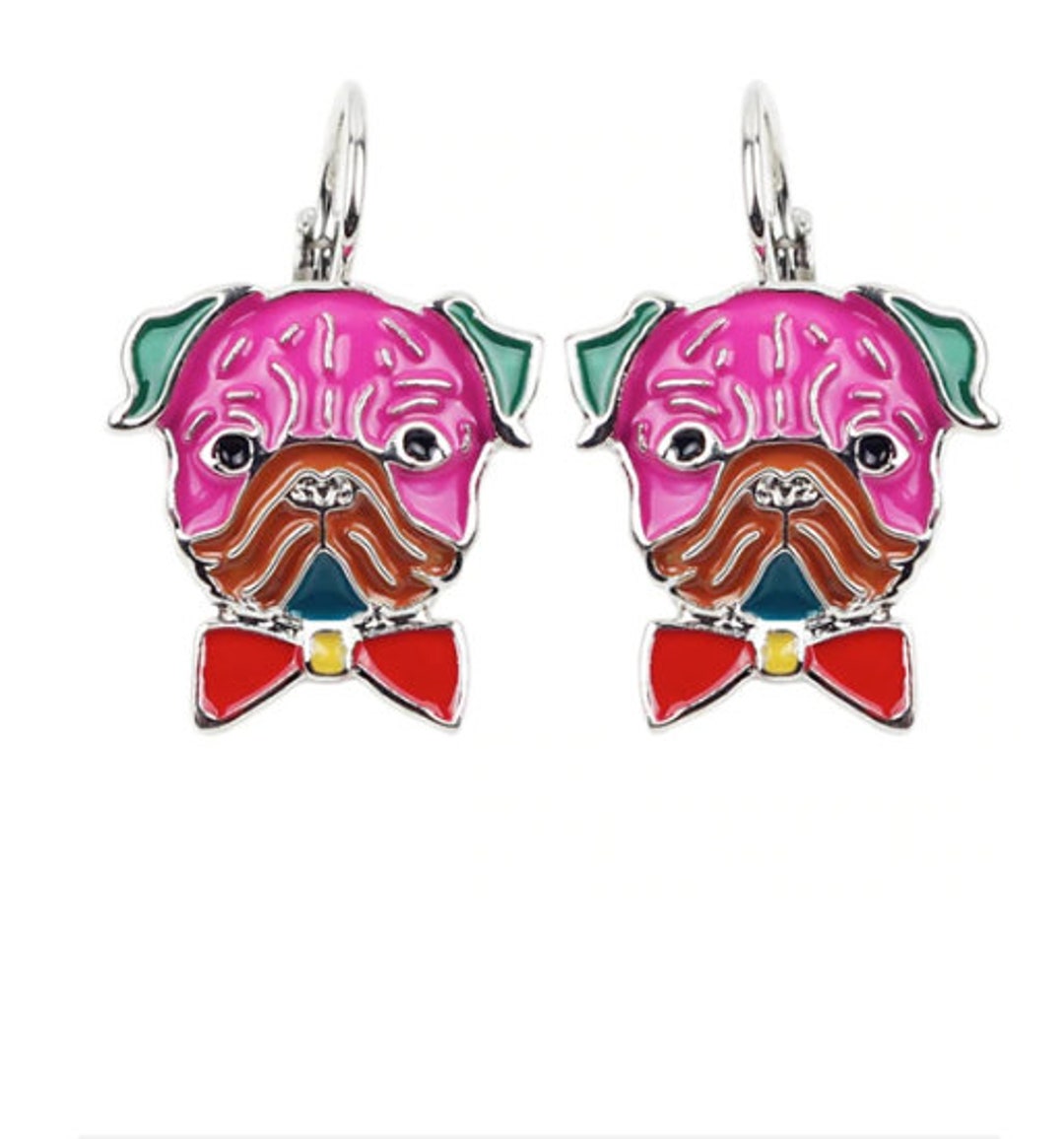 Pug Jewelry Pug Necklace Pug Art Pug Earrings Pug - Etsy