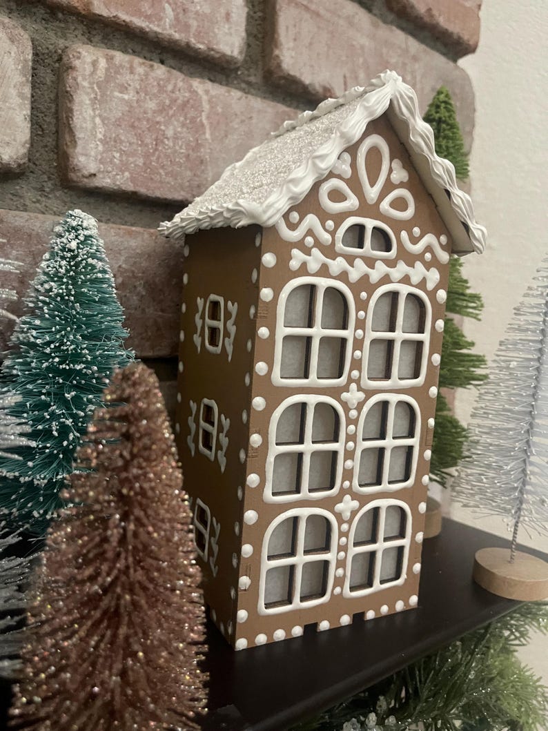Gingerbread House (tall) - Etsy
