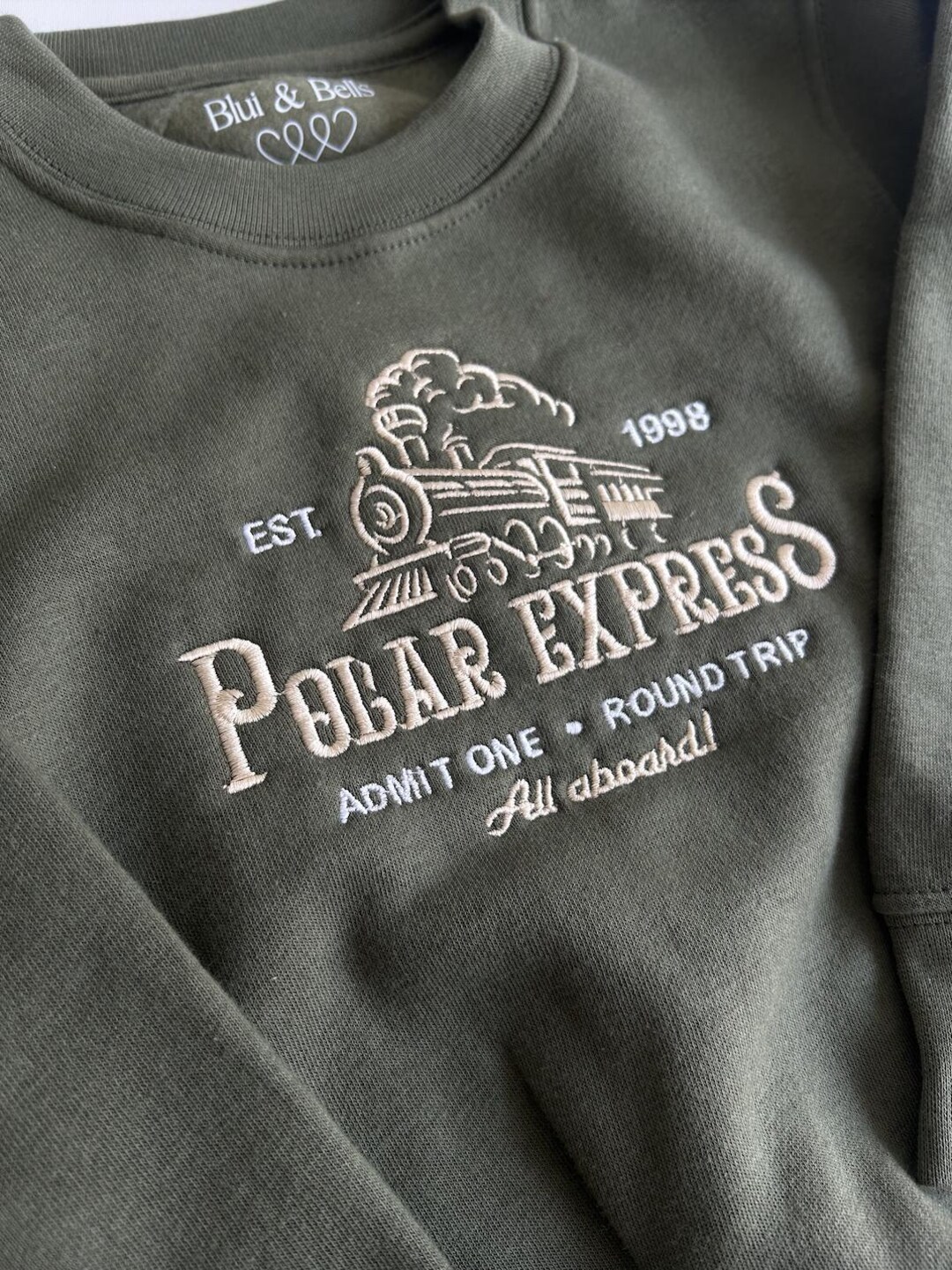 Polar Express Children's Sweatshirt Embroidery Toddler Designer ...