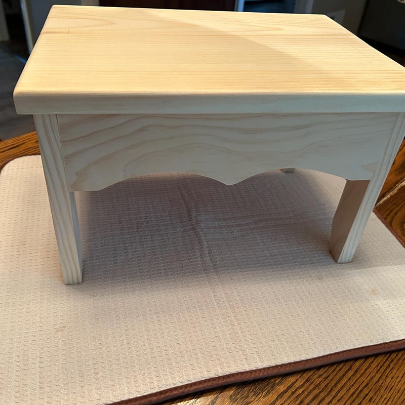 Wood Foot Stool - Etsy