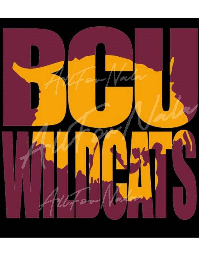 BCU Wildcats Knockout Bethune Cookman University BCC - Etsy