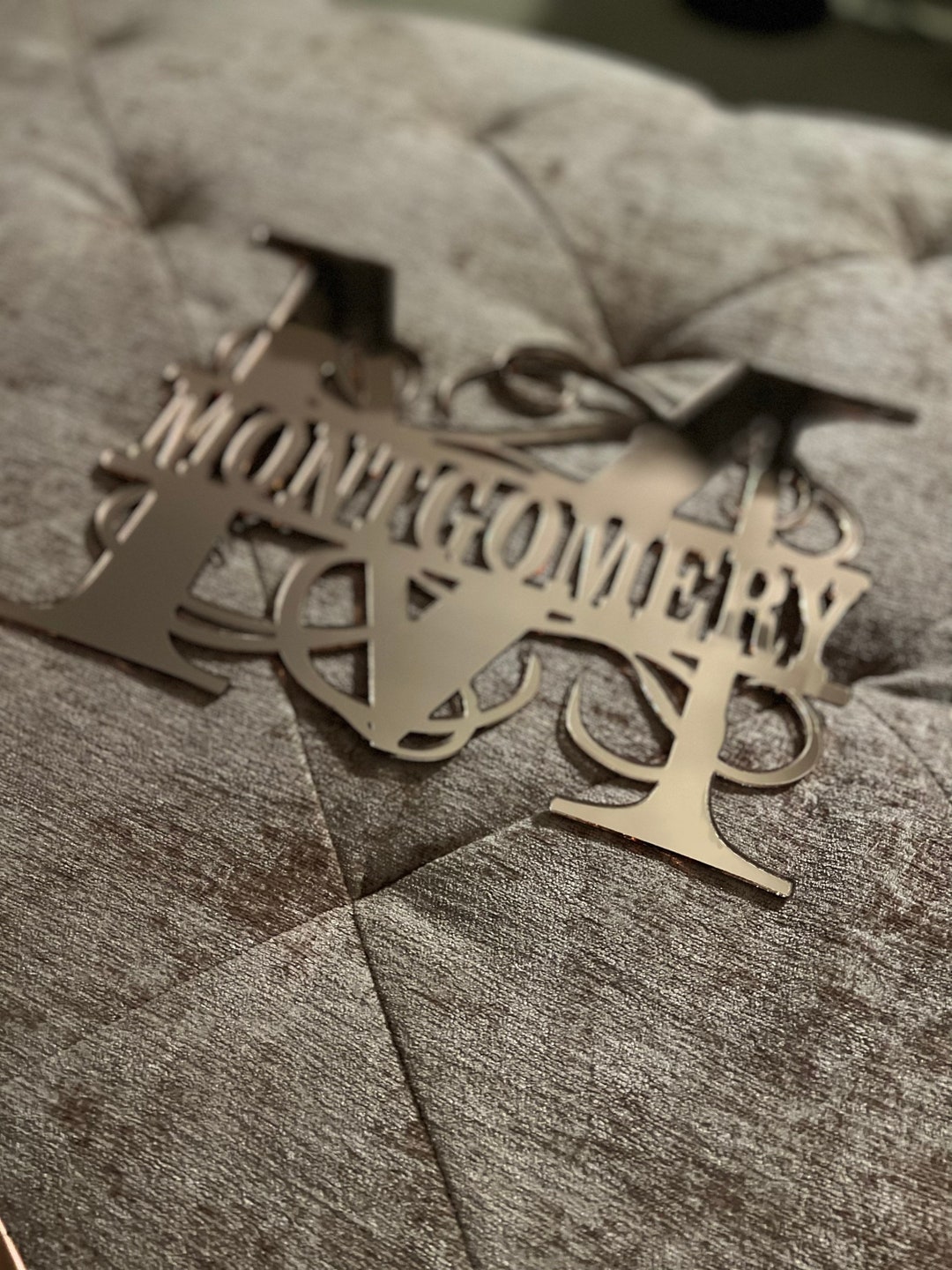 Custom Script Letter and Name Sign | 1/8 Mirrored Acrylic - Etsy