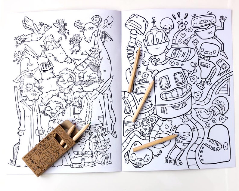Oodlez of Doodlez Colouring Book - Etsy