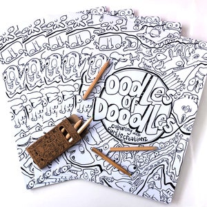 Oodlez of Doodlez Colouring Book - Etsy