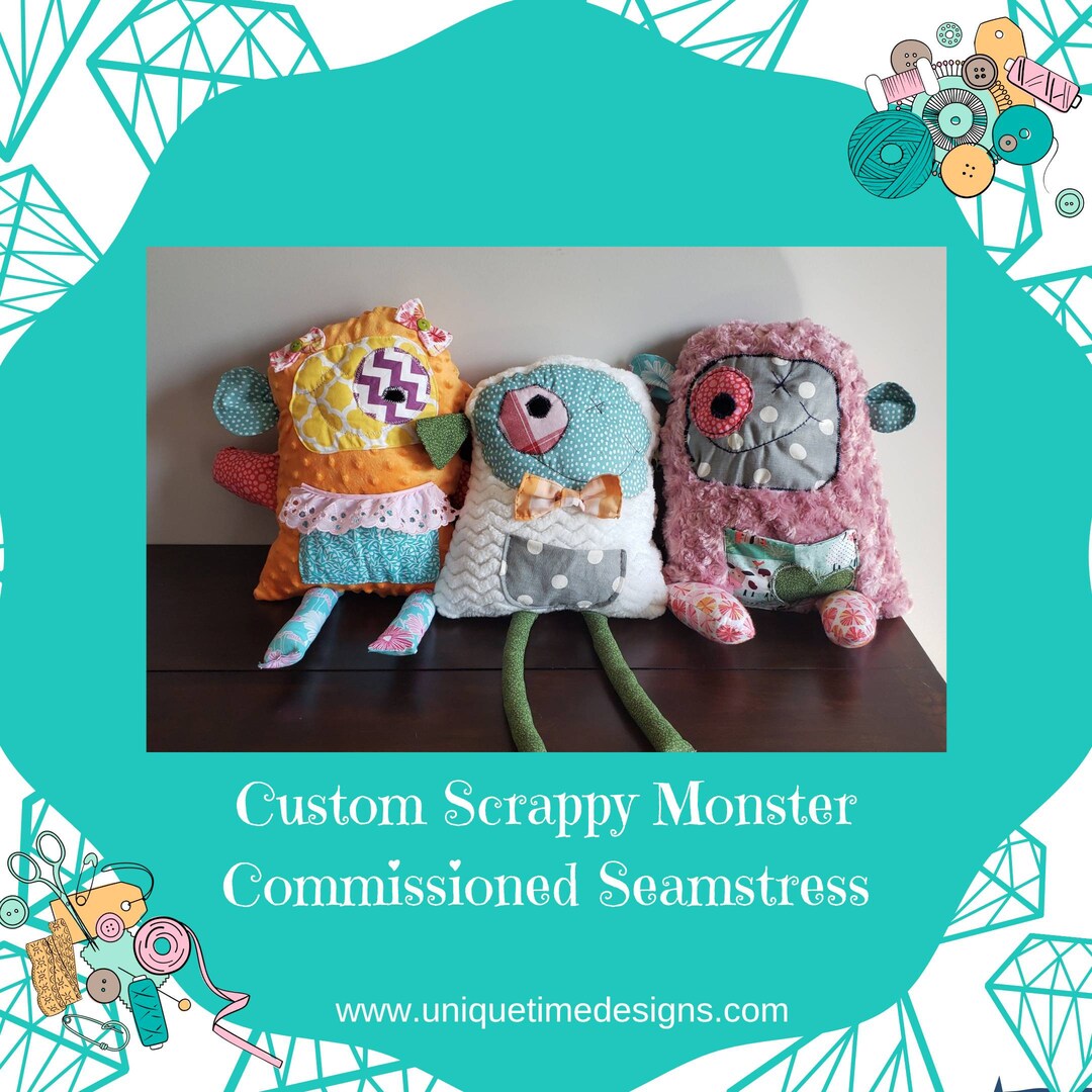 Commissioned Monster Stuffed Animals, Halloween Monster, Monster ...