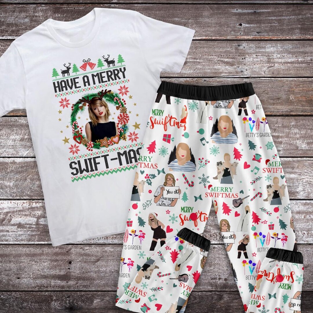 Have A Merry Swift-mas Holiday Pajamas Set, TS Christmas Pajamas Set, T ...