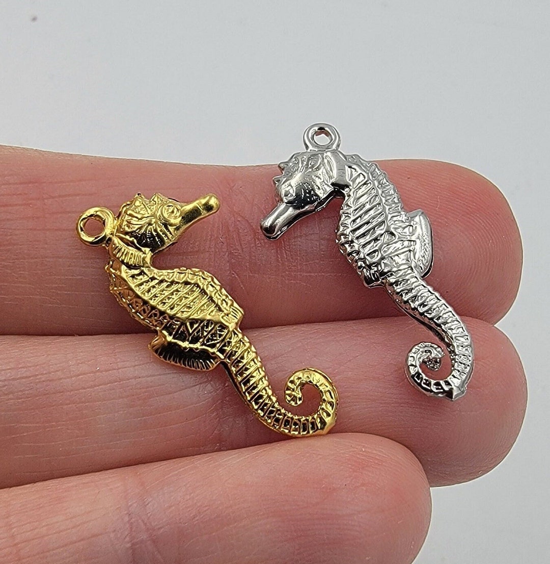 Vintage Seahorse Charms, Sea Life Charms, Nautical Charms, Silver ...
