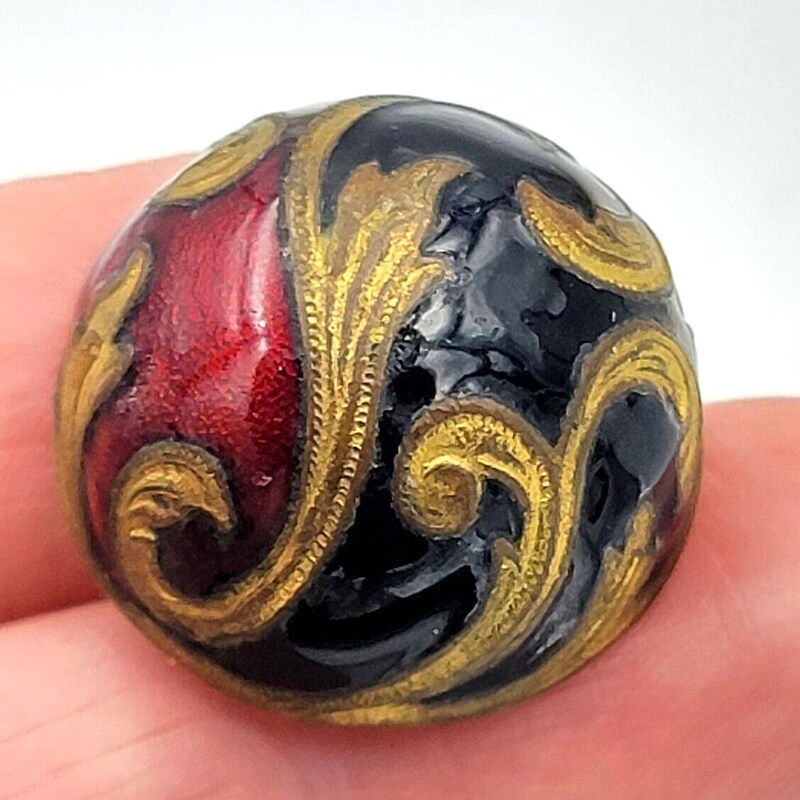 Antique Dragon Button - Etsy