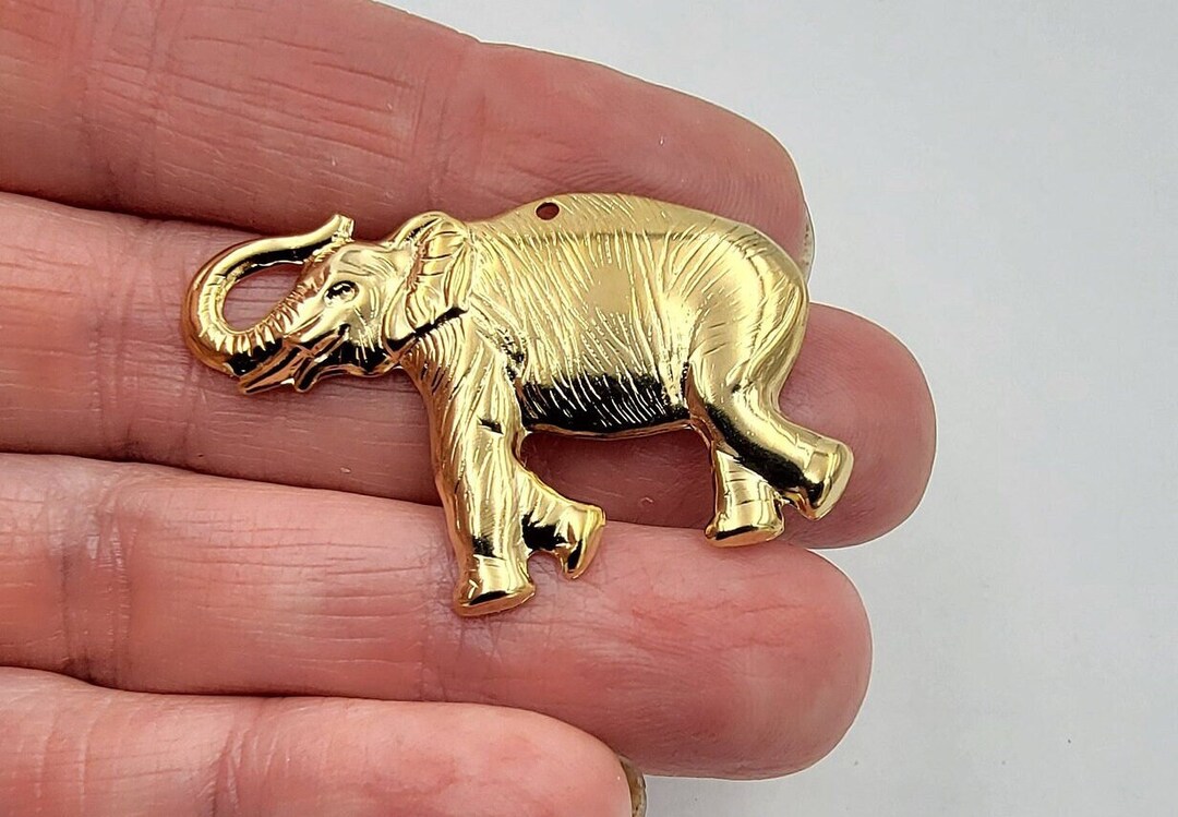 Gold Elephant Charms,elephant Charms, Asian Elephants, African Animals ...