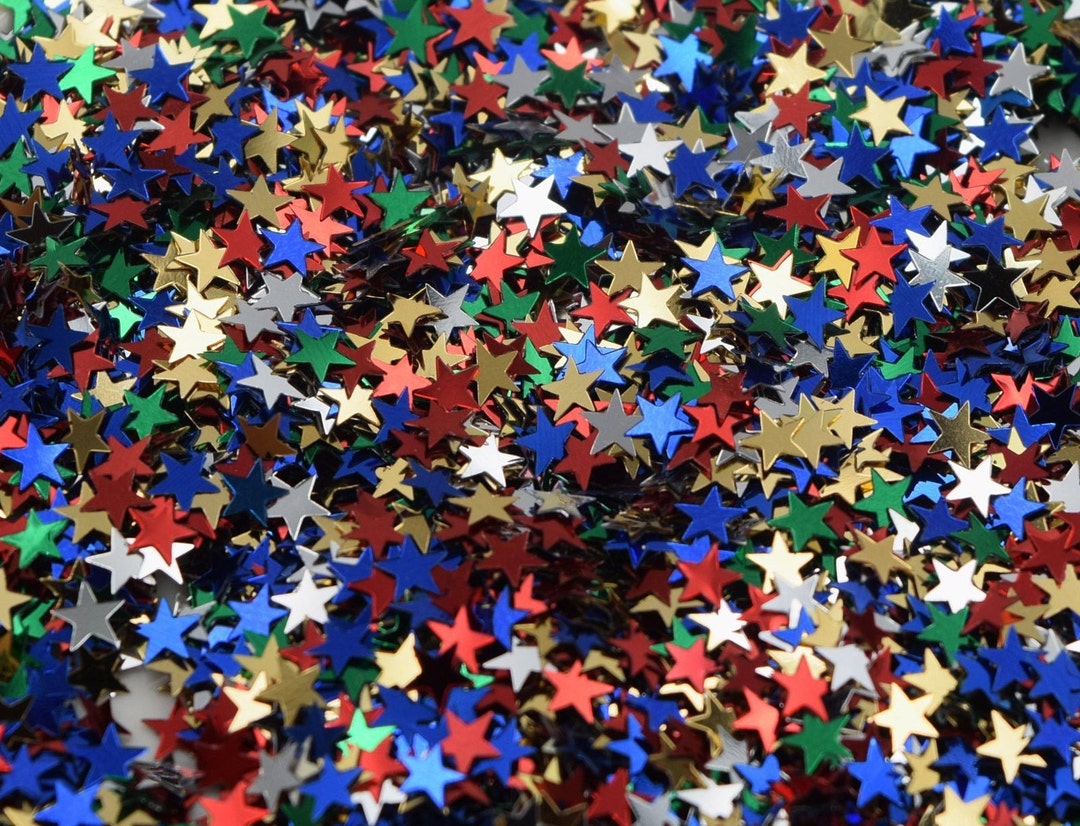 Star Confetti, Star Sequins, Star Glitter, 5mm Star Sequin, 10 Gram Bag ...