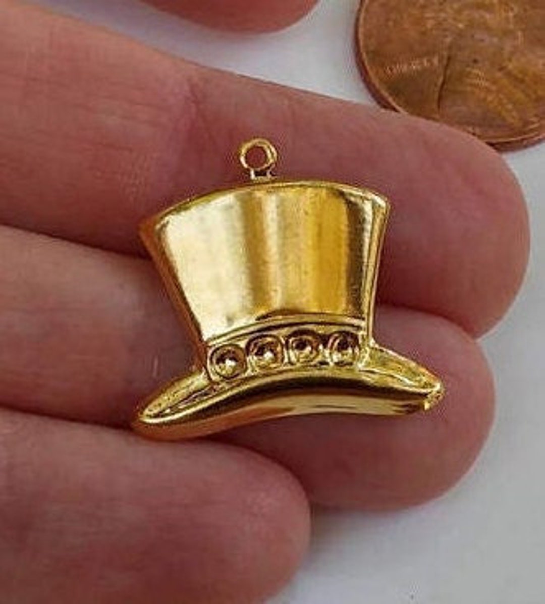 Gold Top Hat Charms, New Years Eve Hat, Hat Charm, Top Hat, Patriotic ...
