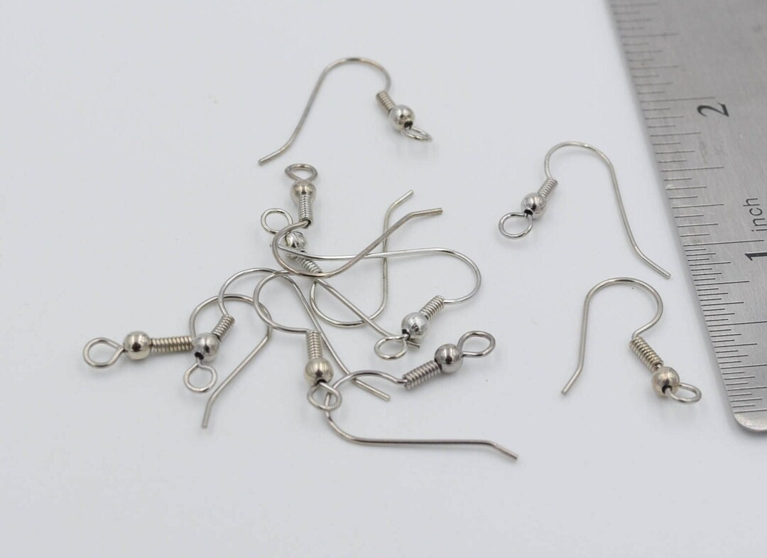French Ear Wires, Hypoallergenic, Pierced Ear Wires, Surgical Steel ...