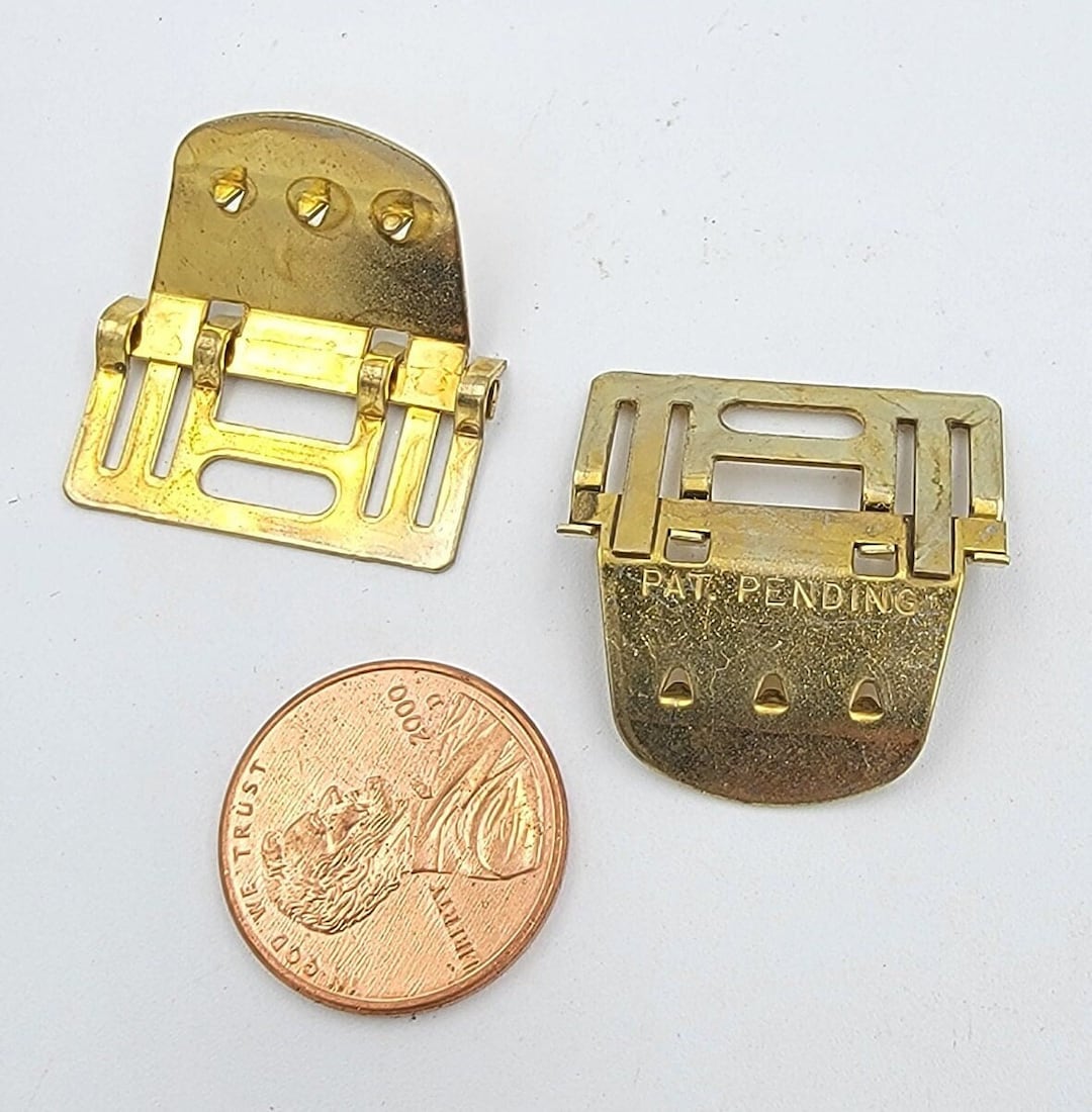 Vintage, Shoe Clip, Finding, Gold Metal, Shoe Decoration,17mm Closed ...