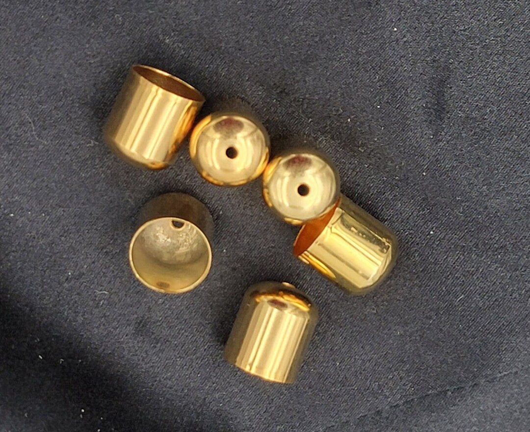 Vintage Bead Caps, Bead Caps for Jewelry Making, Gold Plated, Jewelry ...