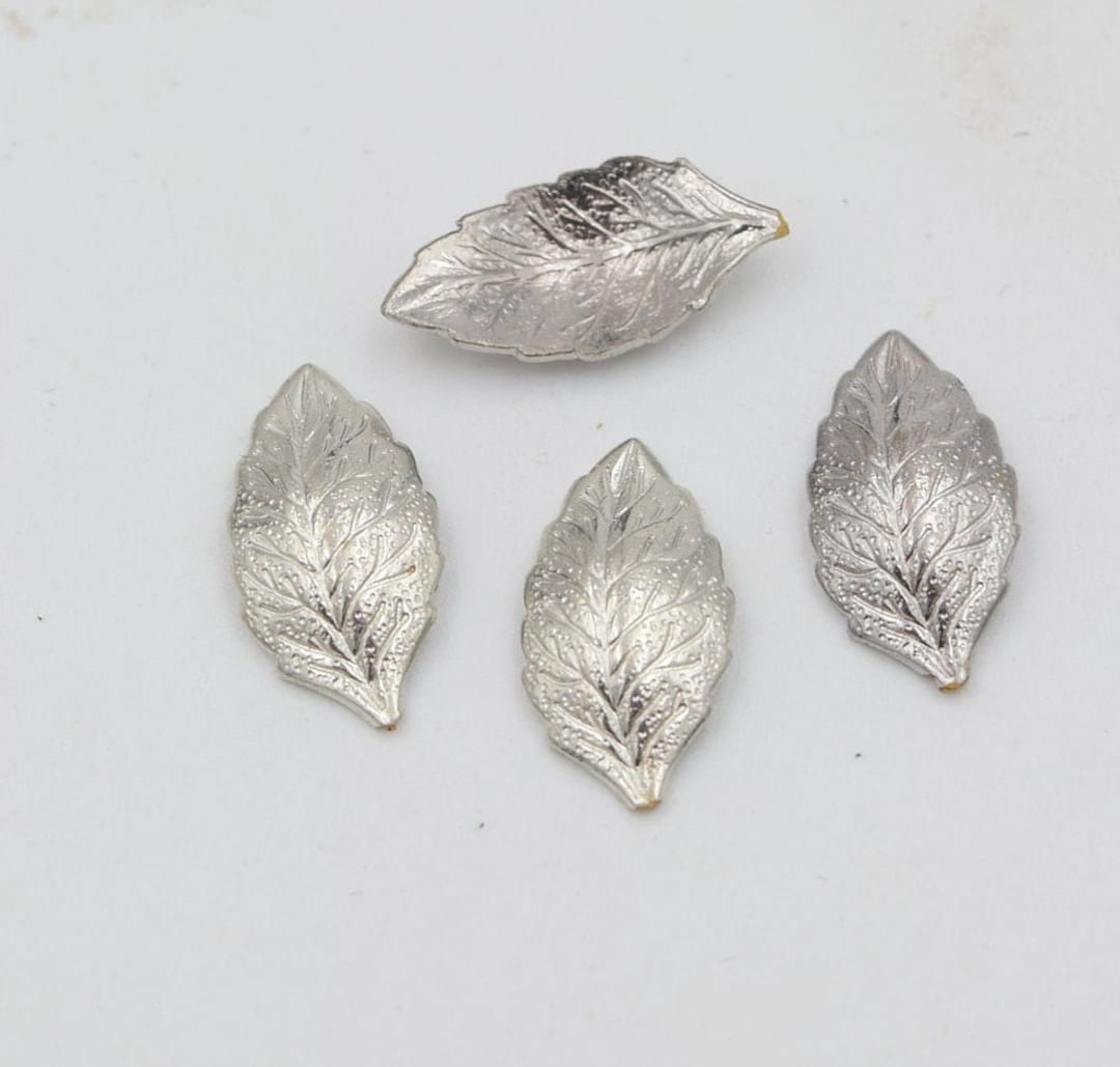 Vintage Metal Leaves, Antique Silver Leaves, Metal Leaf, Leave ...