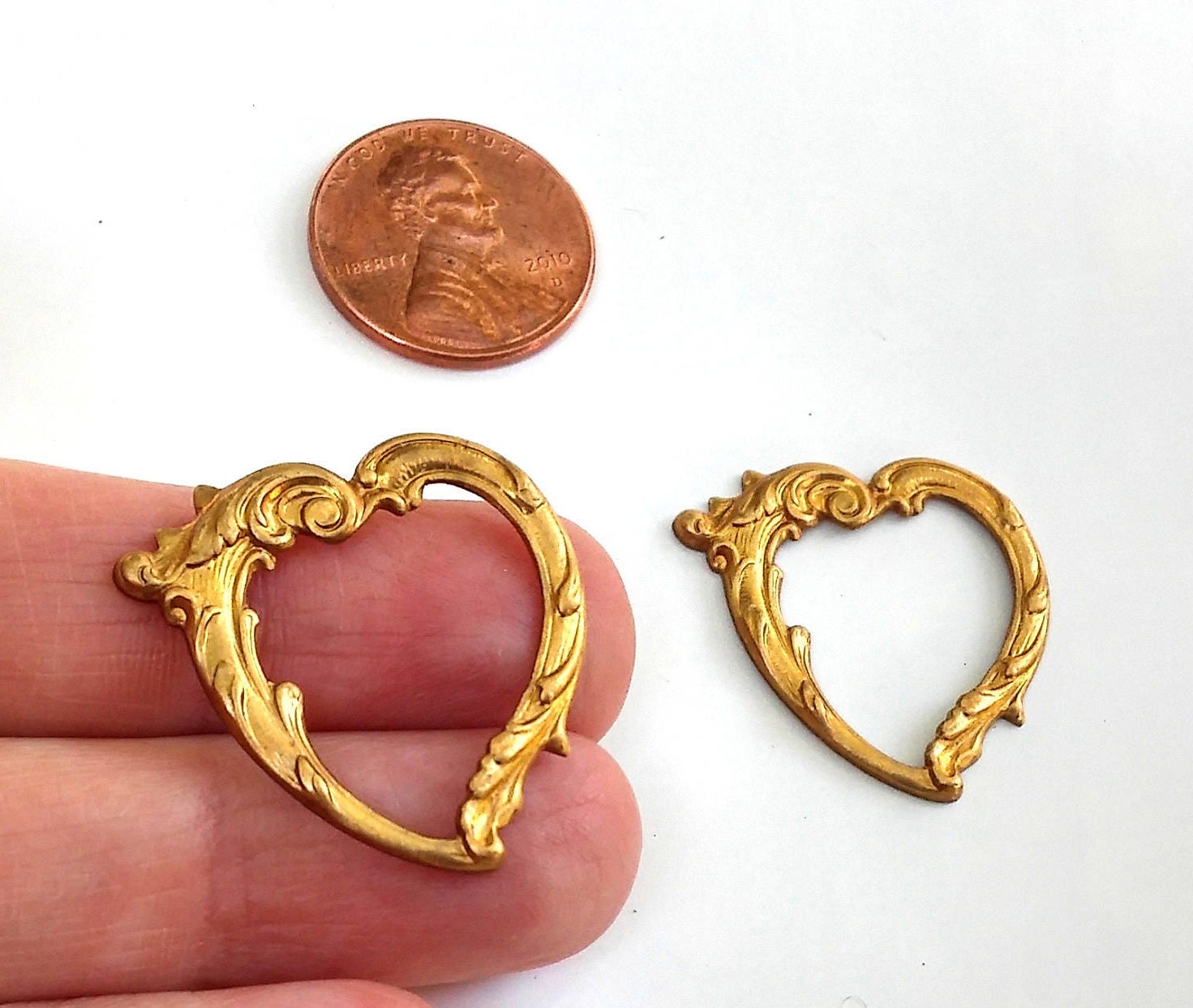 Antique Victorian Heart Heart Connector Style Victorian Era - Etsy