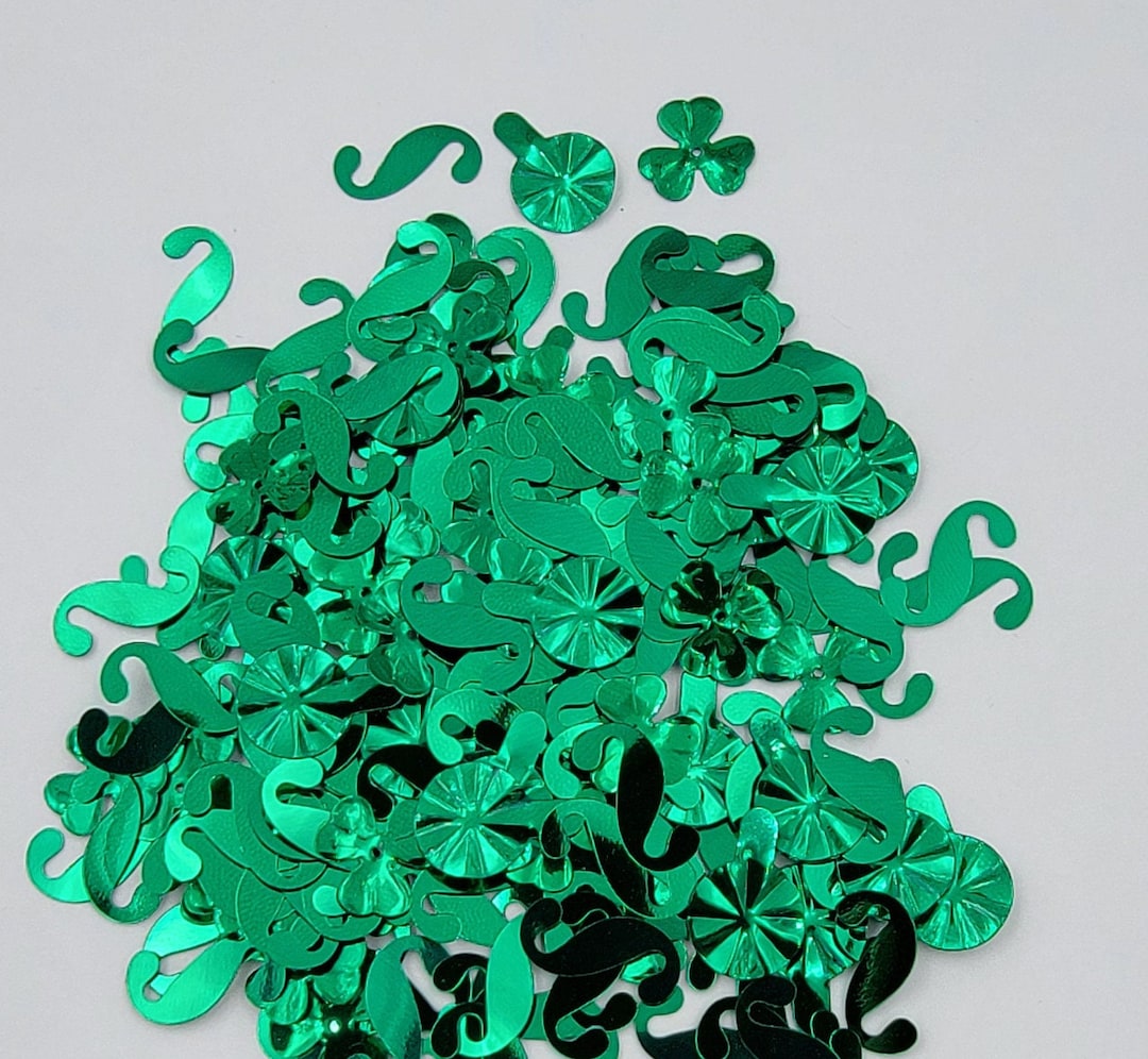 Vintage Sequins, Assorted Green Sequins, Assorted Vintage Sequins, S ...