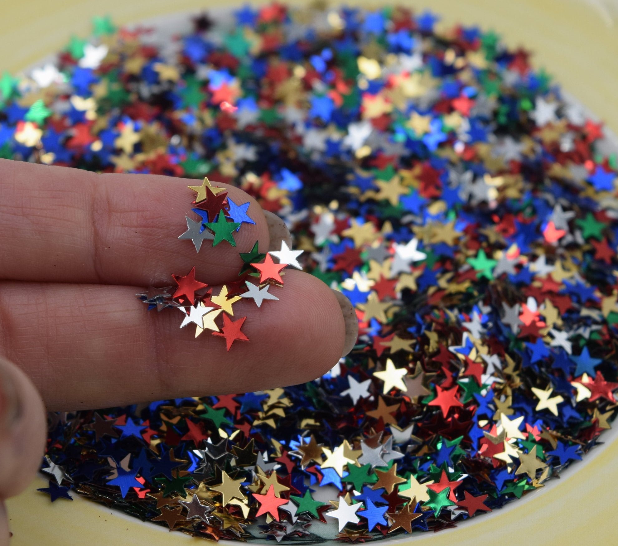 Star Confetti Star Sequins Star Glitter 5mm Star Sequin 10 | Etsy
