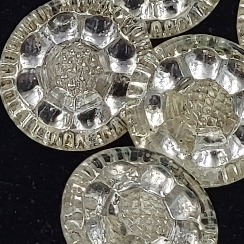 Clear Glass Buttons - Etsy