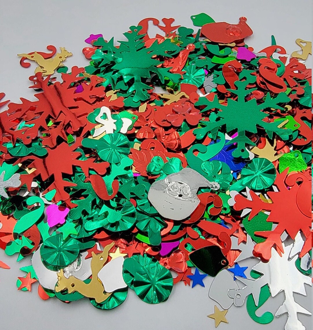 Vintage Christmas Sequins Assorted Holiday Sequins - Etsy UK