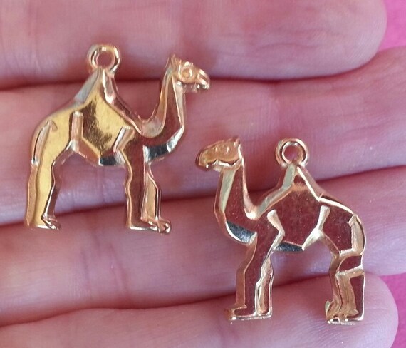 Camel Charms Desert Animals Desert Camel Gold Camel Middle | Etsy