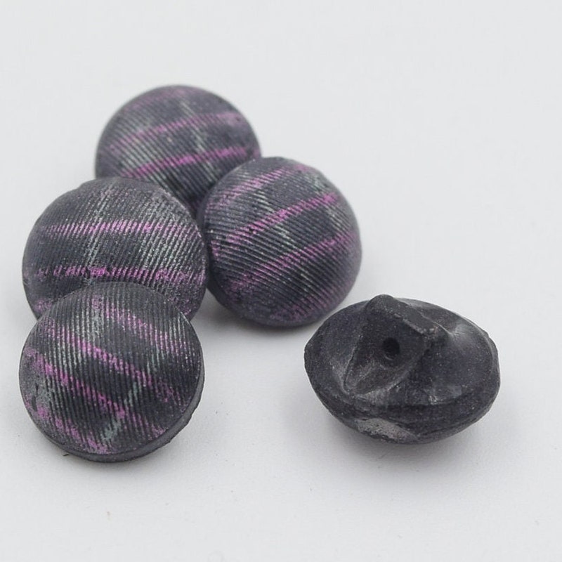 Plaid Buttons - Etsy