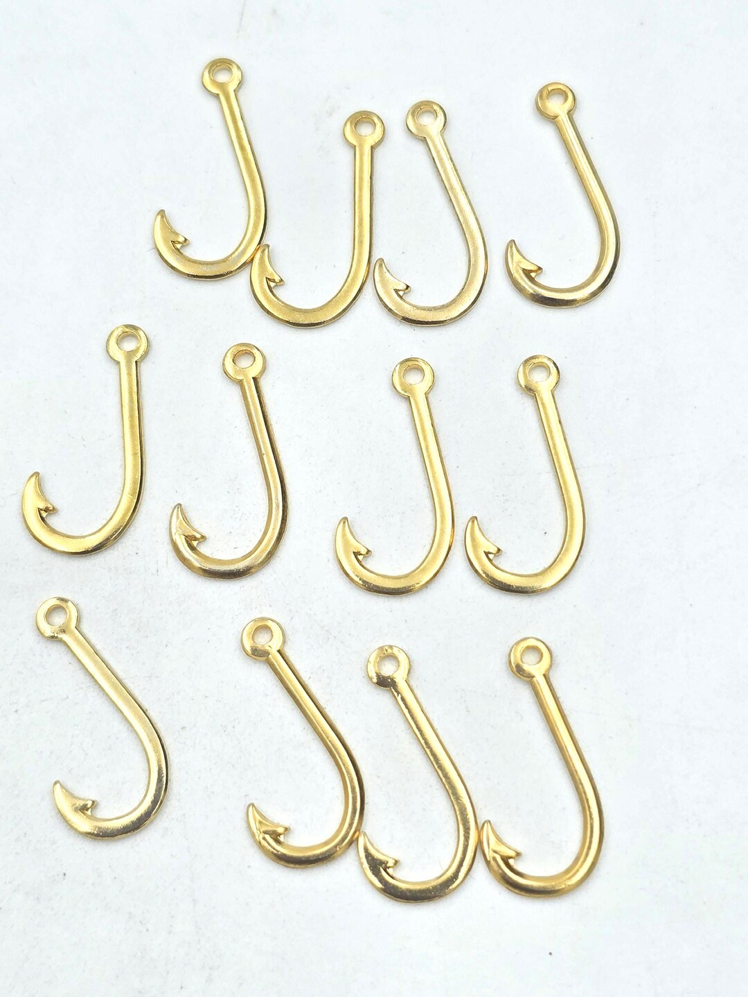 Fishhooks Charms, Fishhooks, Fishing Charms, Gone Fishing, Gold Hooks ...