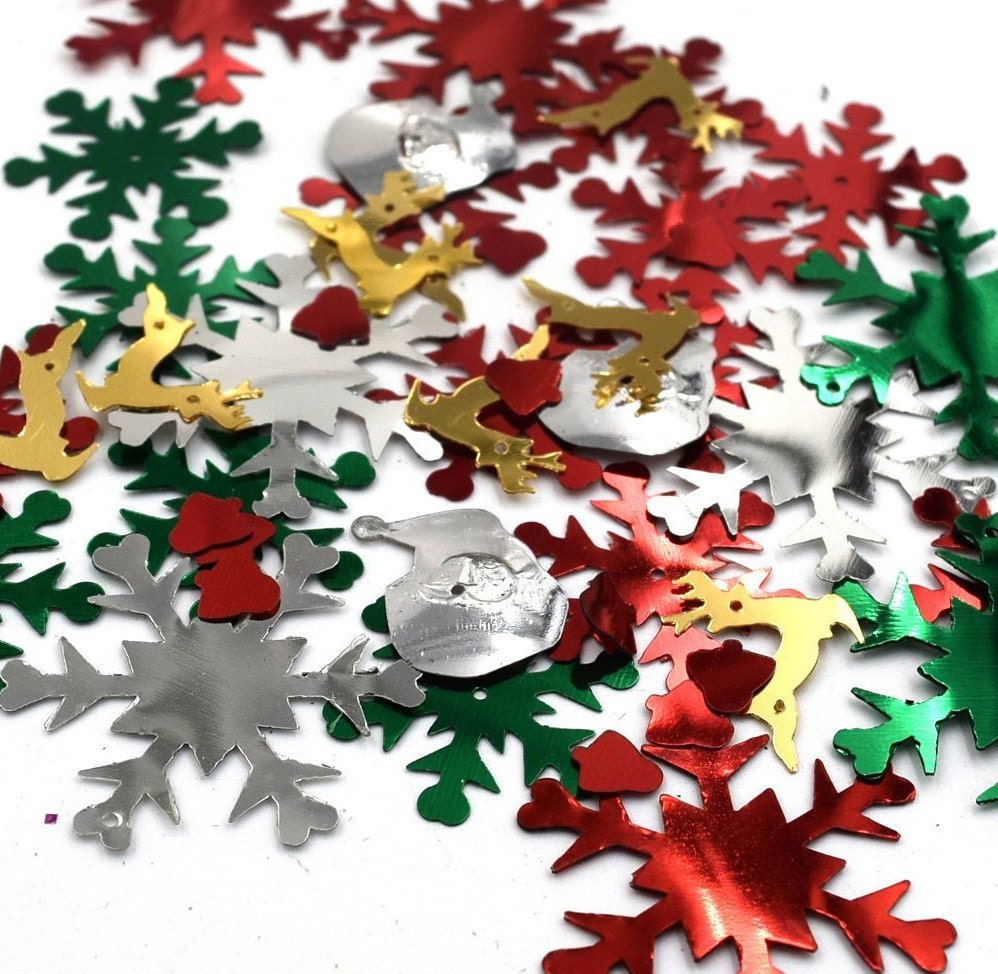 Vintage Christmas Sequins Assorted Holiday Sequins - Etsy UK