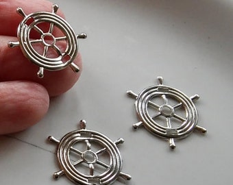 Ship Wheel Charm | Etsy