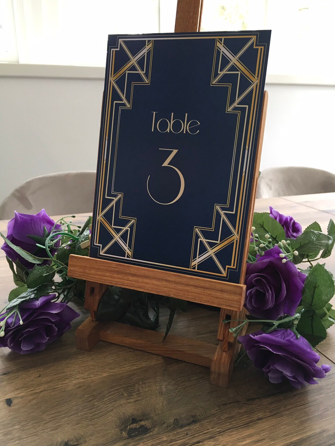 Great Gatsby Inspired Art Deco Table Numbers - Etsy