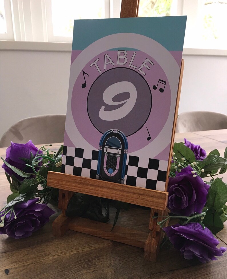 Retro 50s Style American Table Numbers | Etsy