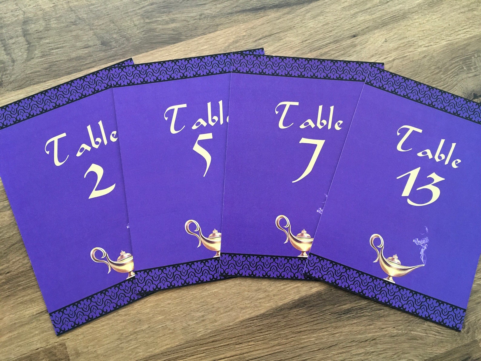 Aladdin Inspired Arabian Table Numbers Arabian Nights Themed | Etsy
