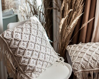 Macrame Pillow - Etsy