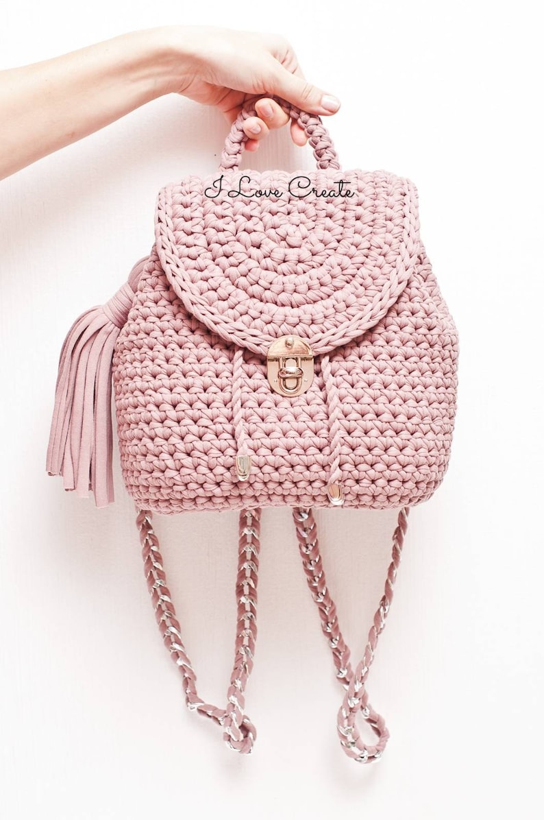 Crochet Backpack Pattern Cruise Backpack Video Tutorial Easy - Etsy