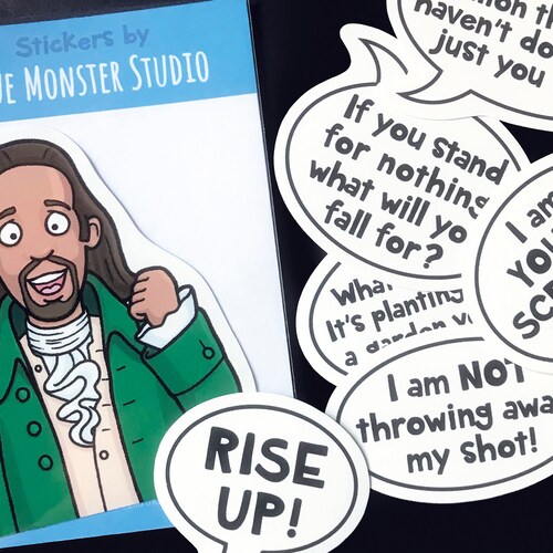 Hamilton Inspired Stickers . Musical Theatre Decals . Set of - Etsy