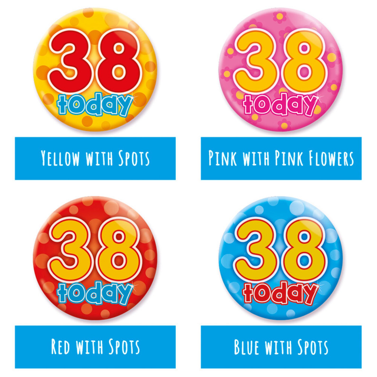 Bespoke Age Button Badge - Etsy UK