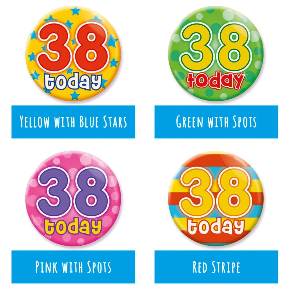 Bespoke Age Button Badge - Etsy