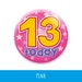 Birthday Age Button Badge 13 Thirteen - Etsy