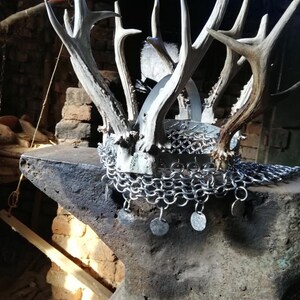 Beltane II Headpiece, Horns Headband, Larp Accessories, Shaman Mask ...