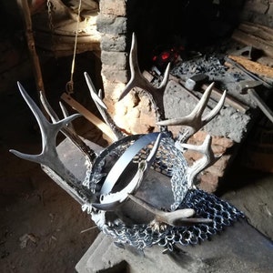 Beltane II Headpiece, Horns Headband, Larp Accessories, Shaman Mask ...