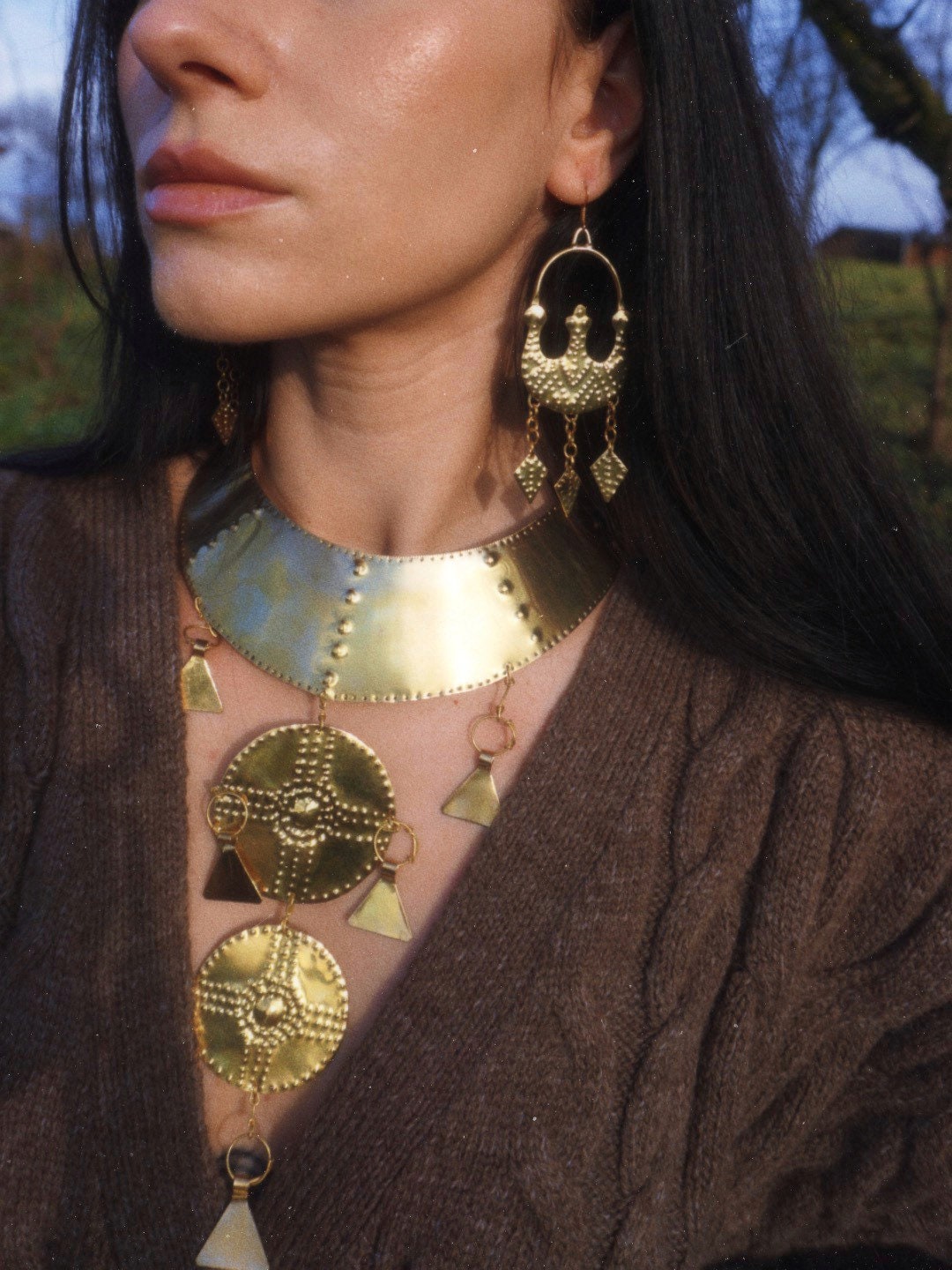 Bronze Age Shields Necklace Nordic Norse Collar - Etsy Sweden