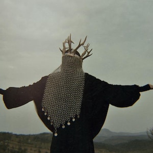 Beltane II Headpiece, Horns Headband, Larp Accessories, Shaman Mask ...