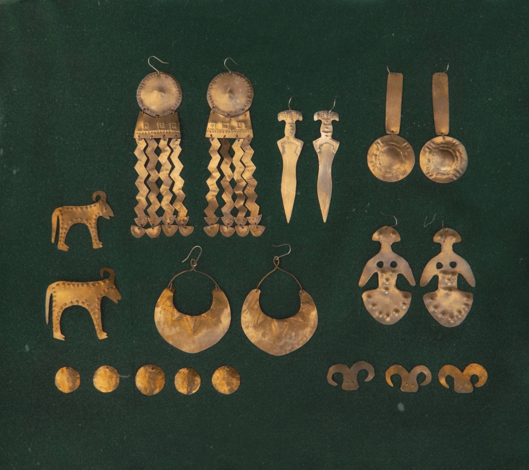 Akna Maya Earrings Ancient Jewelry Aztec Earrings Goddess Etsy