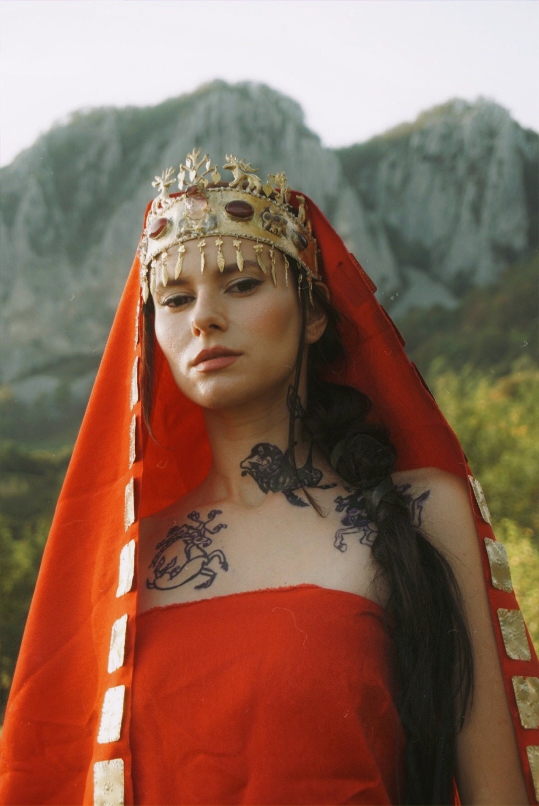 AMAGE Sarmatian Crown, Replica, Scythian Jewelry,ancient Diadem, Larp ...