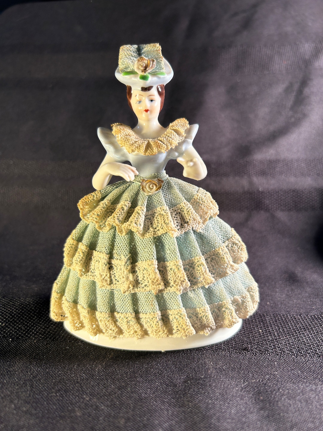 Vintage Porcelain Lace Woman - Etsy