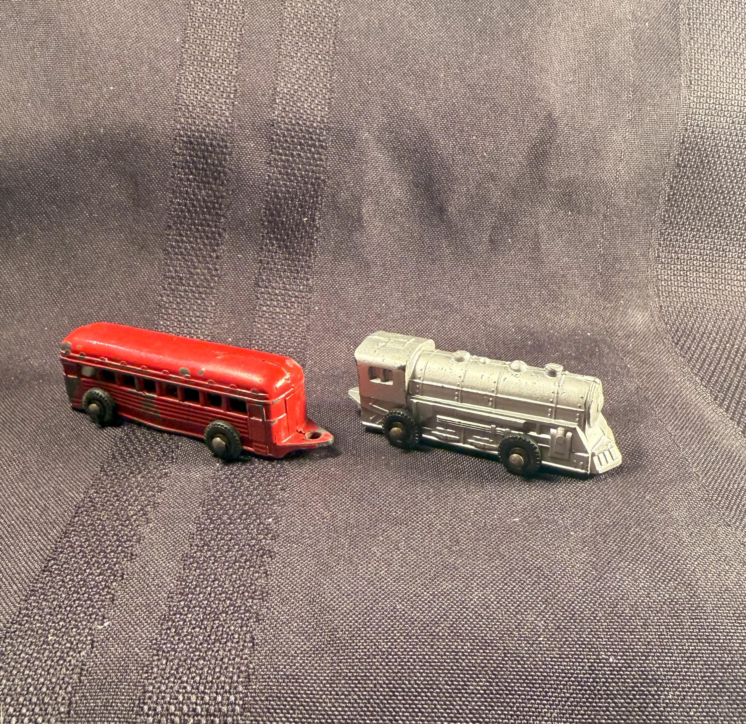 Vintage Barclay Die-cast Toy Train & Bus Set - Etsy