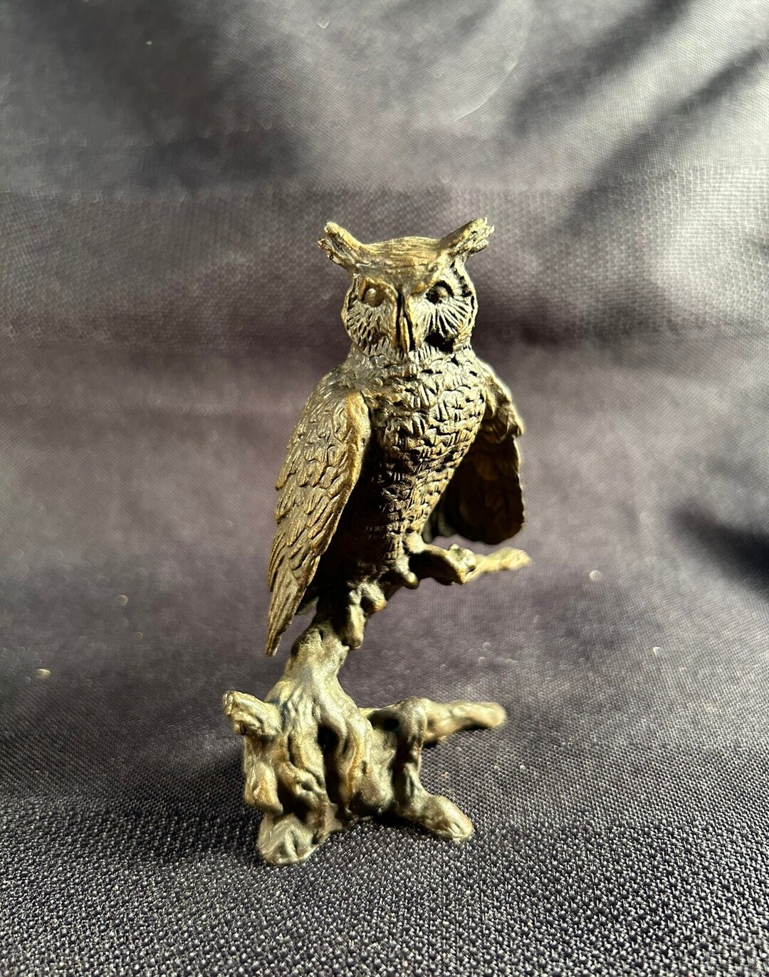 Vintage Bronze AVON Owl Figurine - Etsy