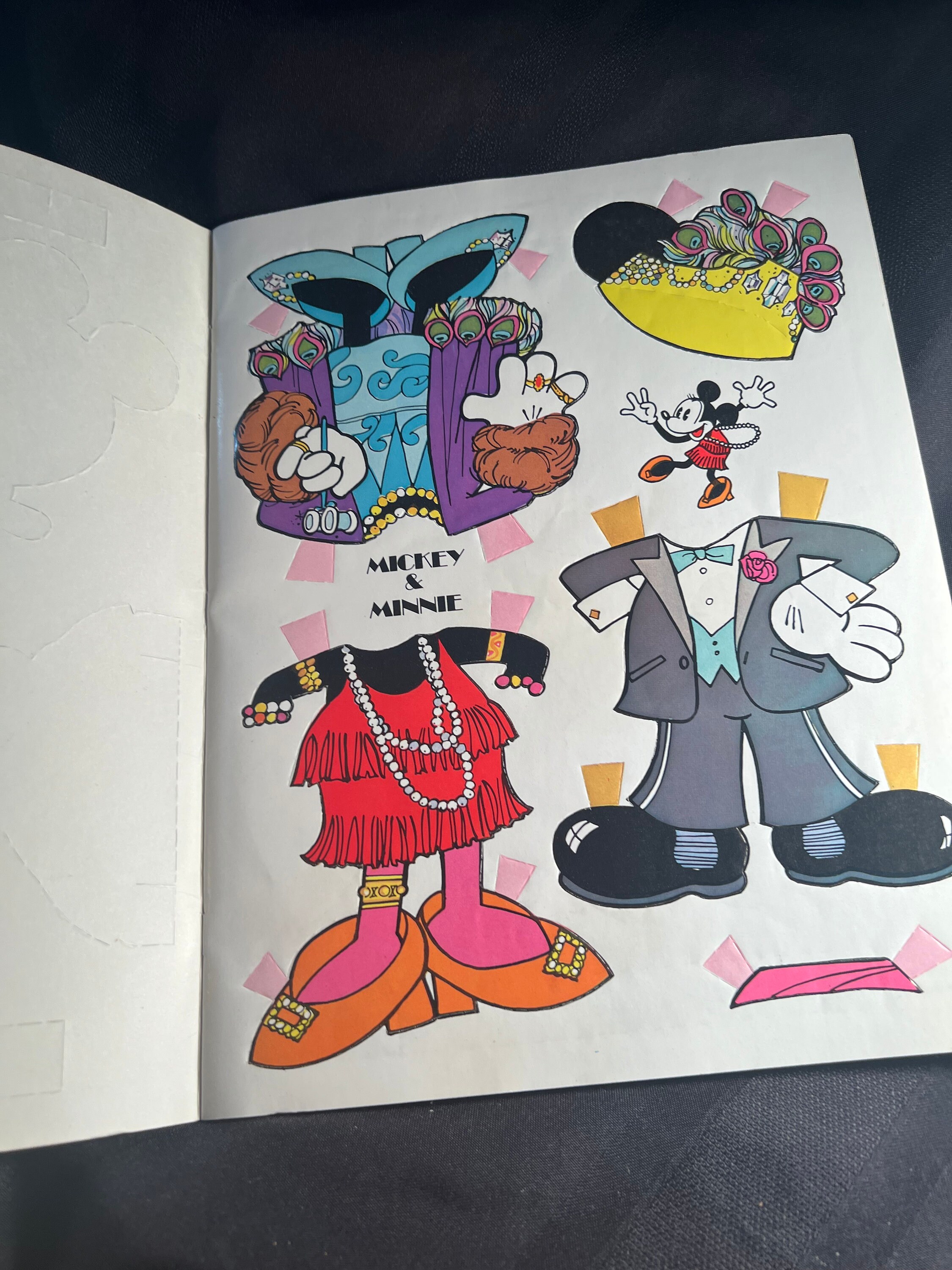 Mickey and Minnie Steppin' Out Paper Doll Book, Unused, Vintage Paper ...